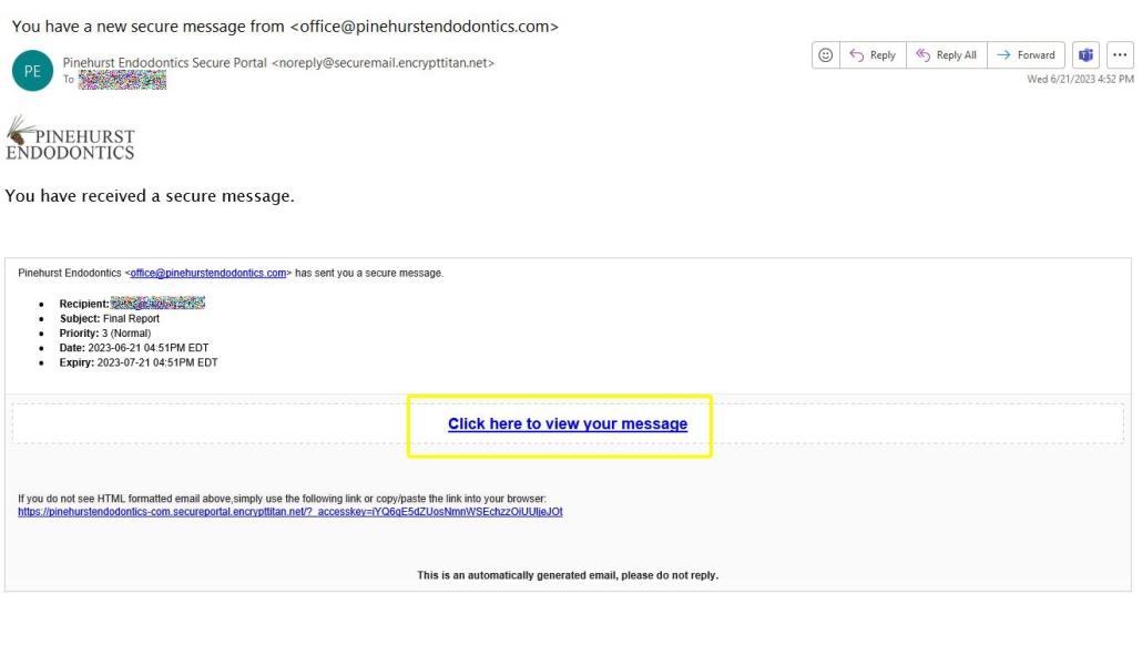 How to open an encrypted message after receiving a notification ...